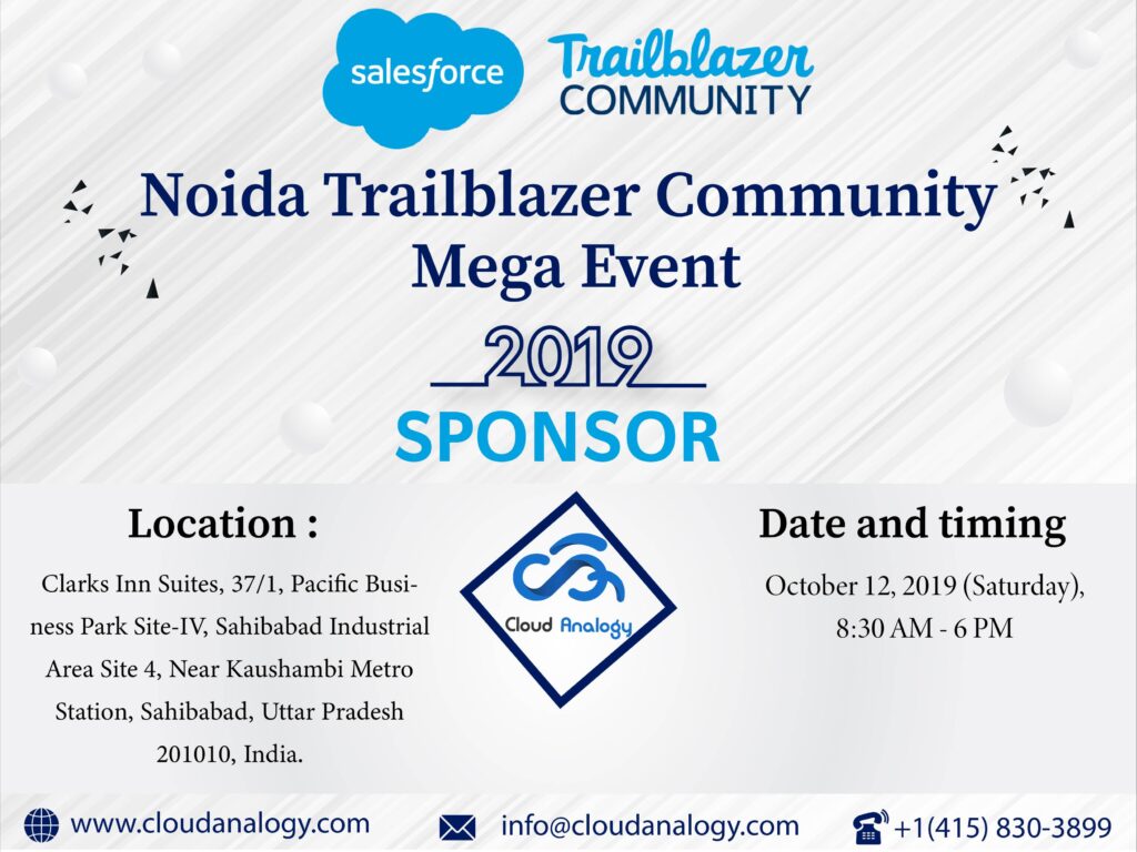 Cloud Analogy Announces Sponsorship of Noida Trailblazer Community Mega Event 2019 - Top ...